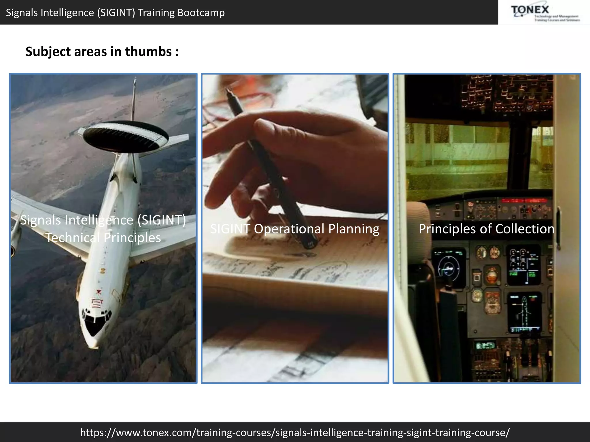 Signals Intelligence (SIGINT), Communications Intelligence (COMINT)Training Course | PPTX