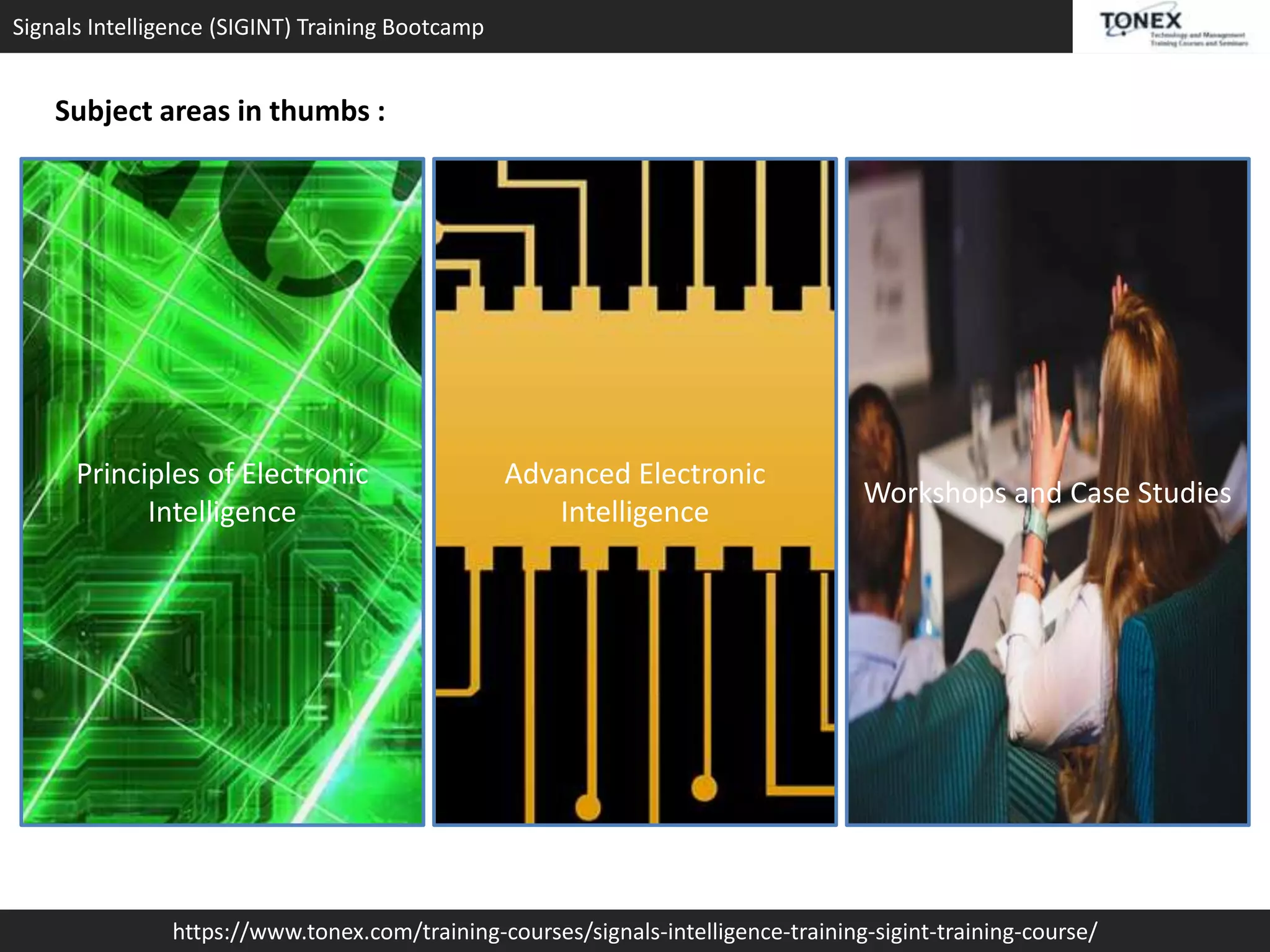 Signals Intelligence (SIGINT), Communications Intelligence (COMINT)Training Course | PPTX