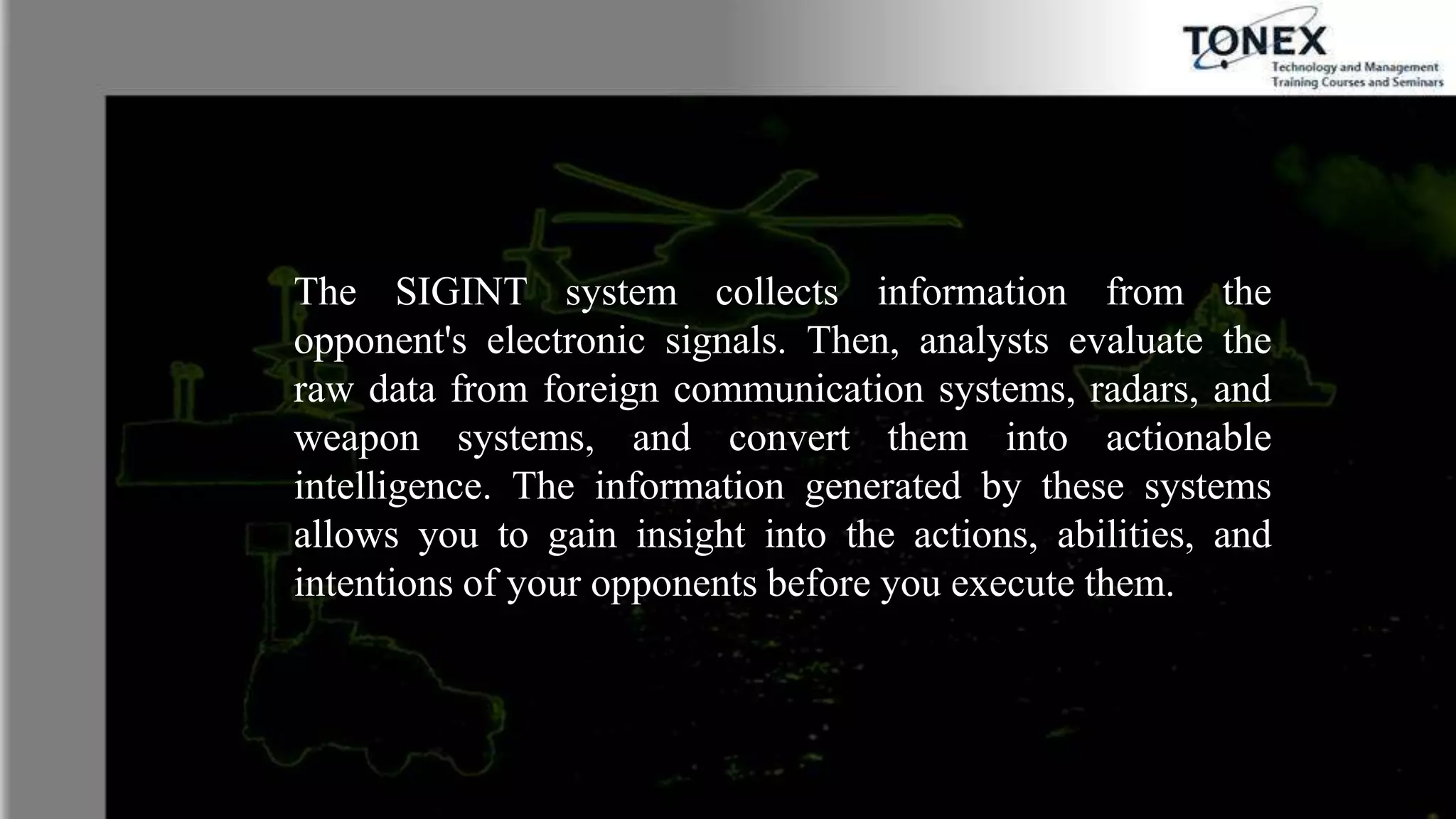 SIGINT Training Course, Signals Intelligence (SIGINT) Training Bootcamp ...