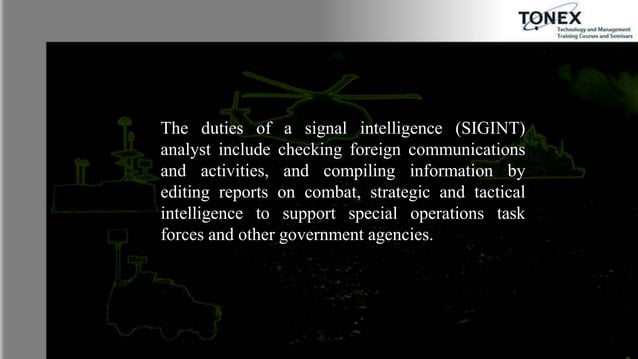 SIGINT Training Course, Signals Intelligence (SIGINT) Training Bootcamp ...