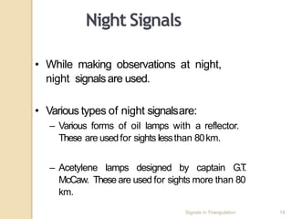 signals in triangulation .. ...Surveying | PPTX
