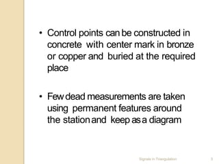 signals in triangulation .. ...Surveying | PPTX