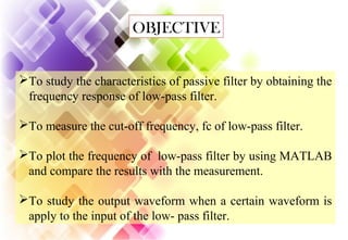 Low pass filter | PPT