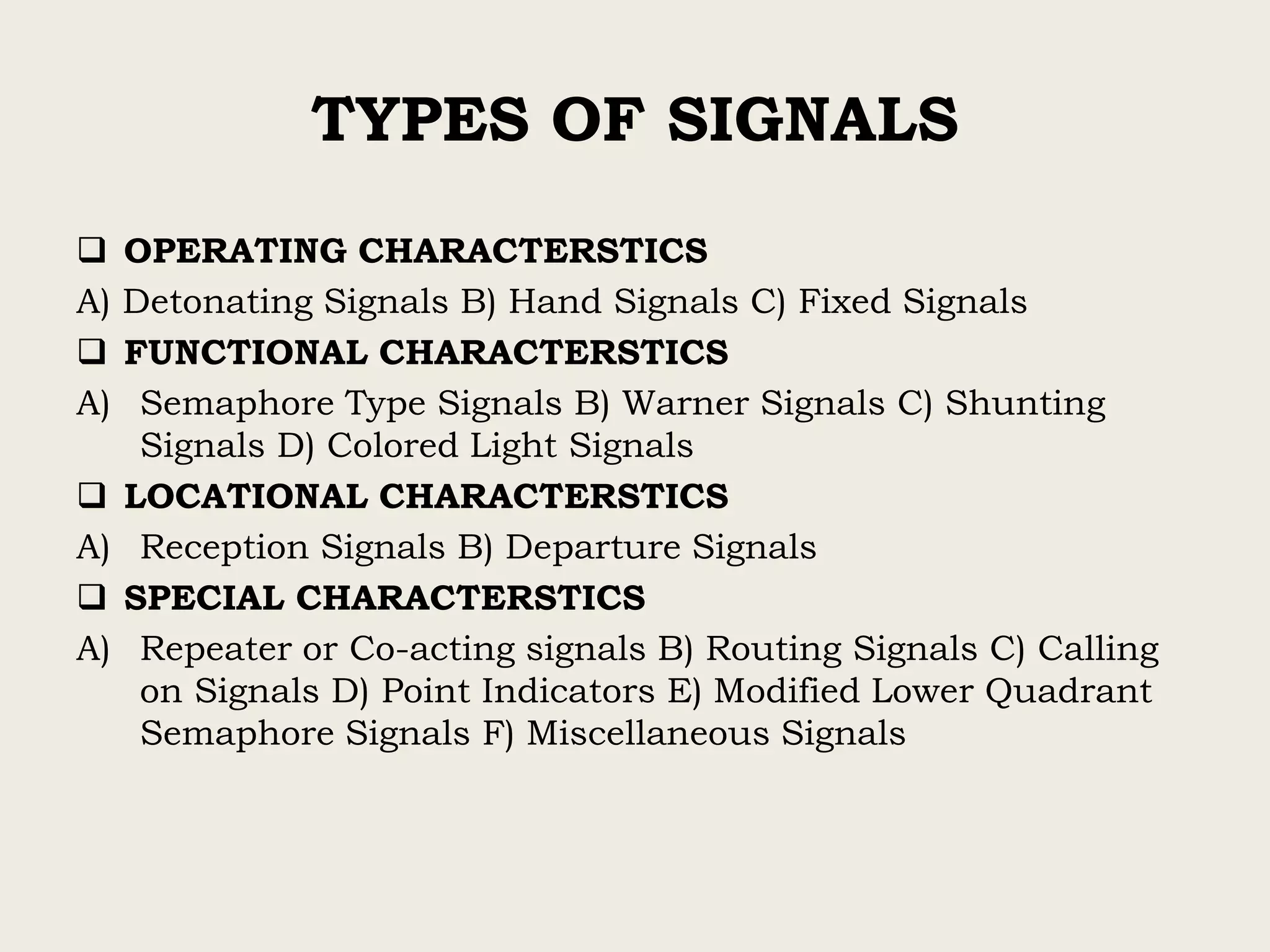 Signals on Railway | PPTX