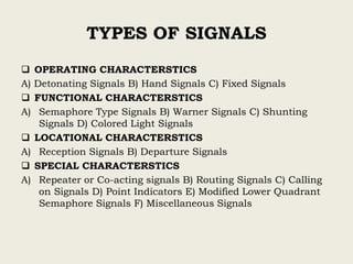 Signals on Railway | PPTX