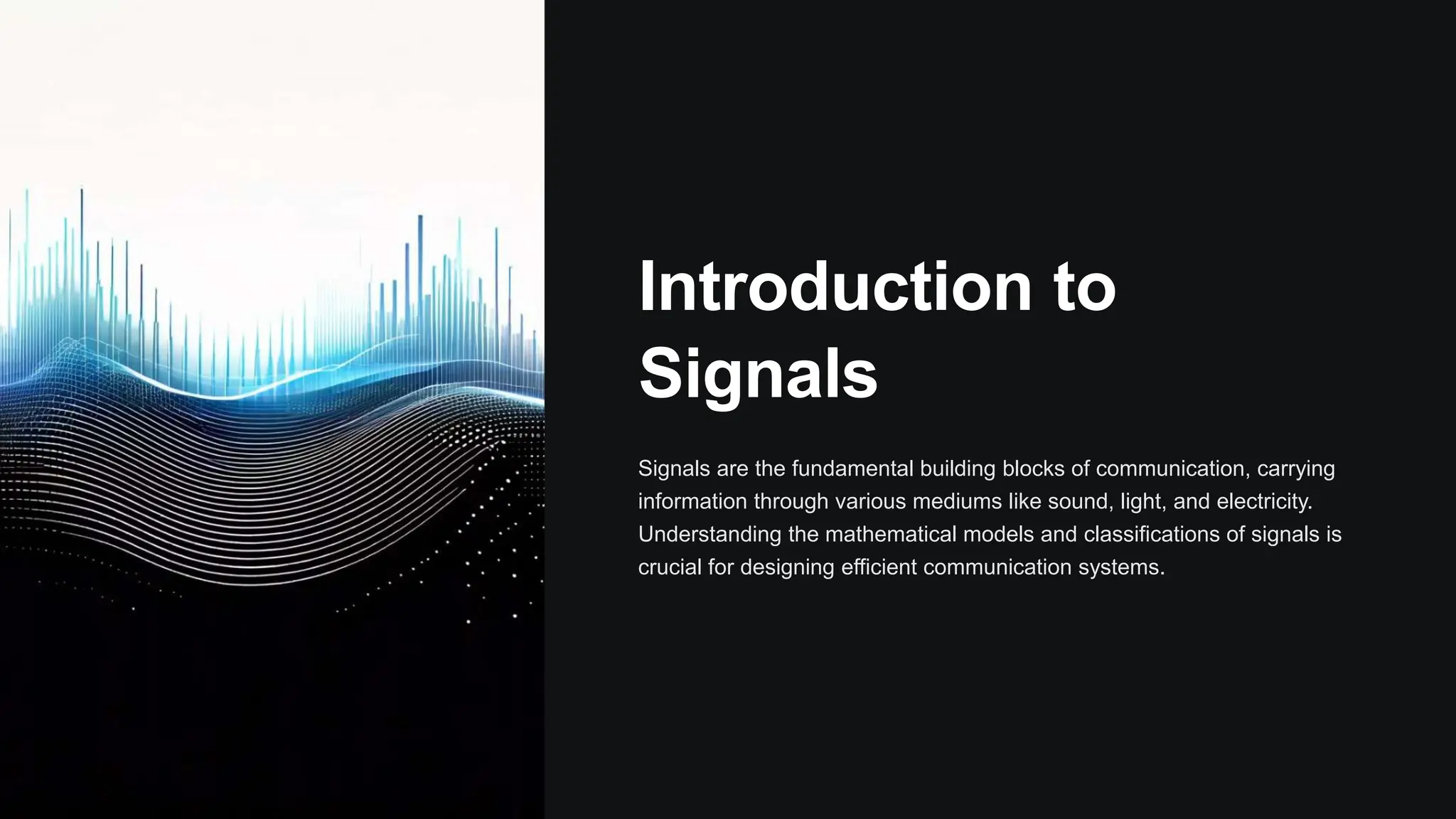 Signals Processing power point detailed presentation | PPT
