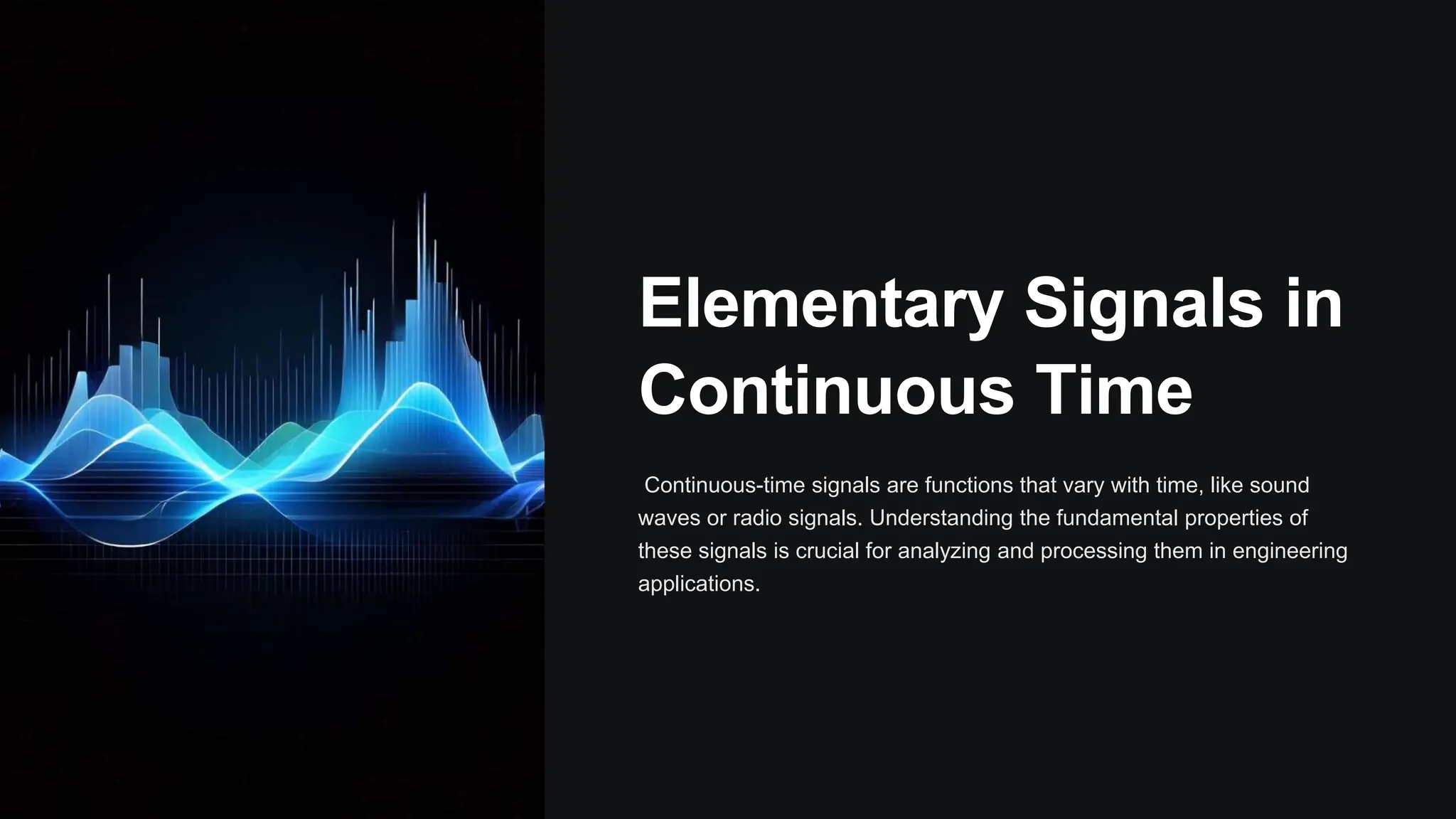 Signals Processing power point detailed presentation | PPT