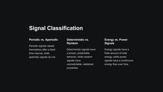 Signals Processing power point detailed presentation | PPT