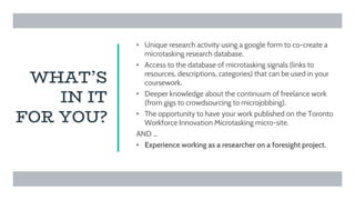 Introduction to microwork and signals | PPT