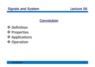 Signals & System slides for undergraduates student | PDF