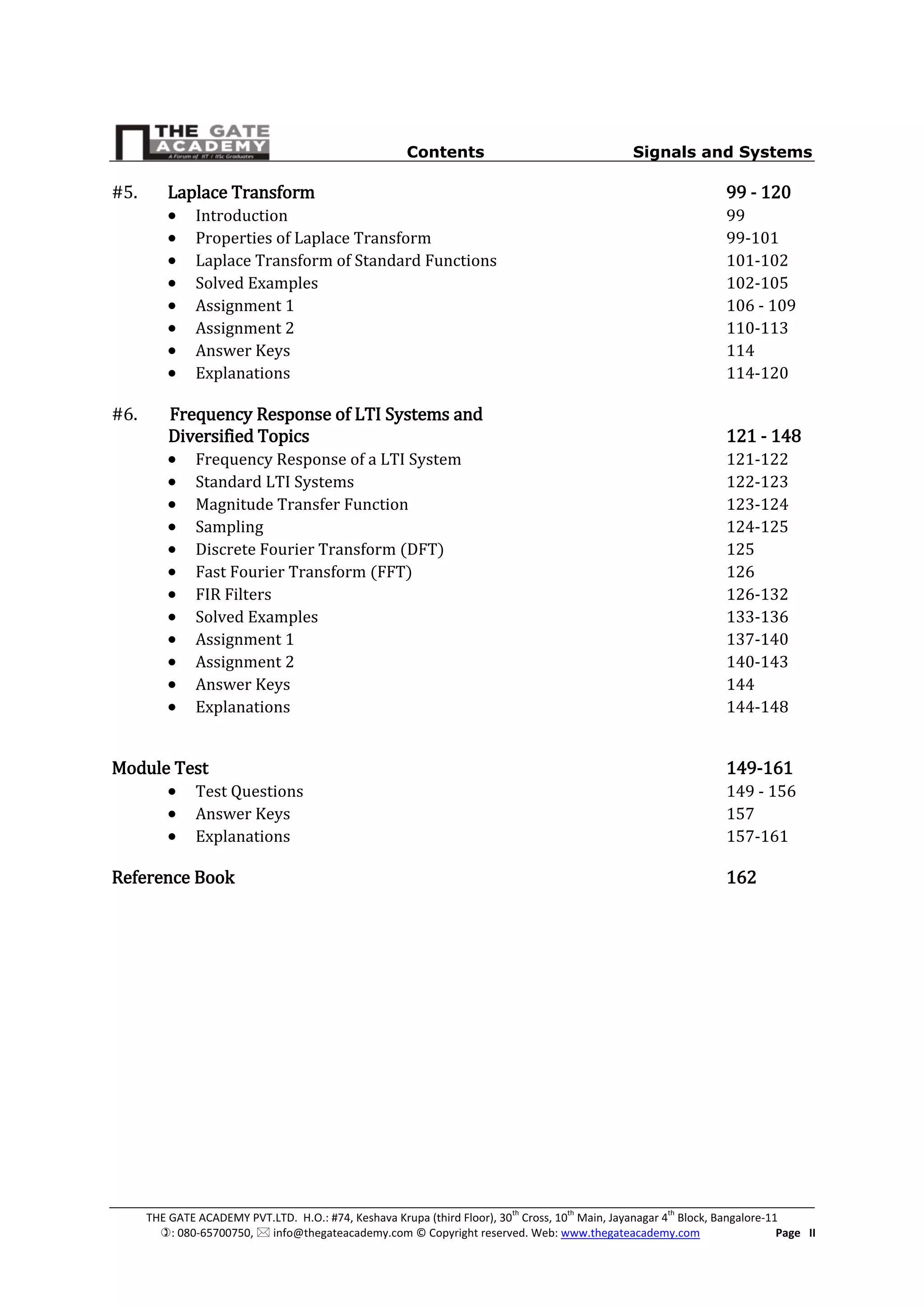 Instrumentation Engineering : Signals & systems, THE GATE ACADEMY | PDF