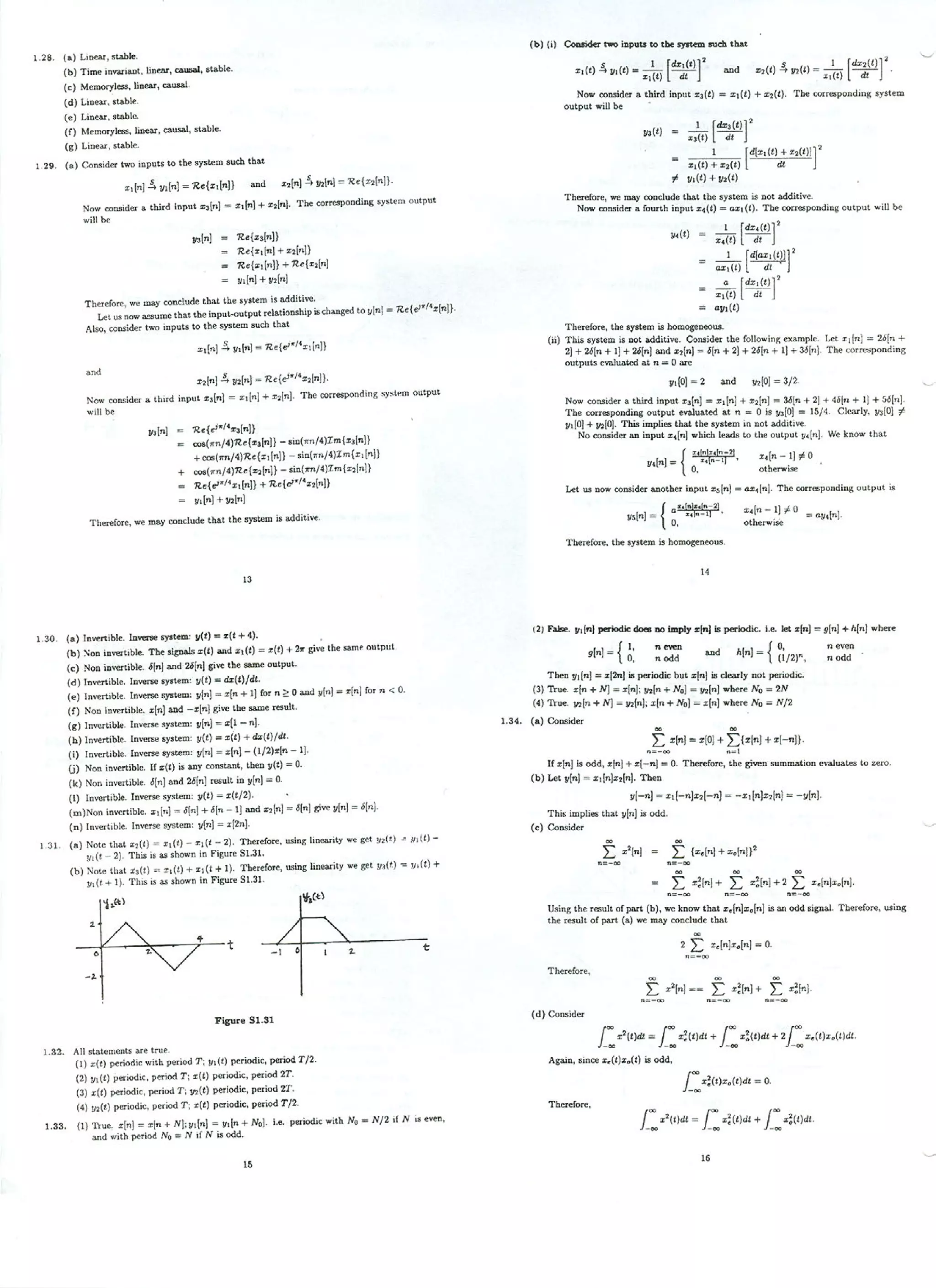 Signals and Systems by Alan v.oppenheim, alan s. willsky & s.hamid nawab(solution manual) | PDF