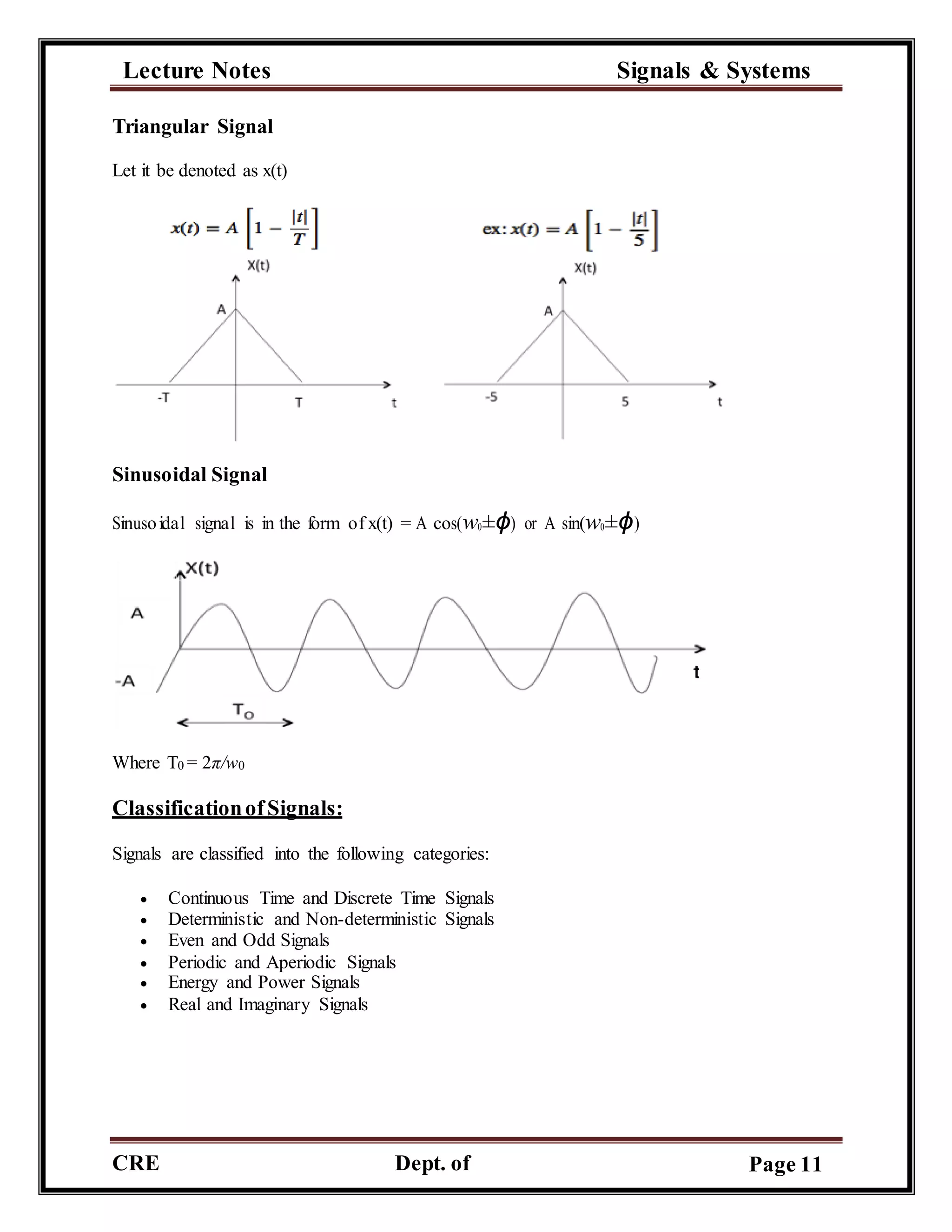 Signals & systems | DOCX