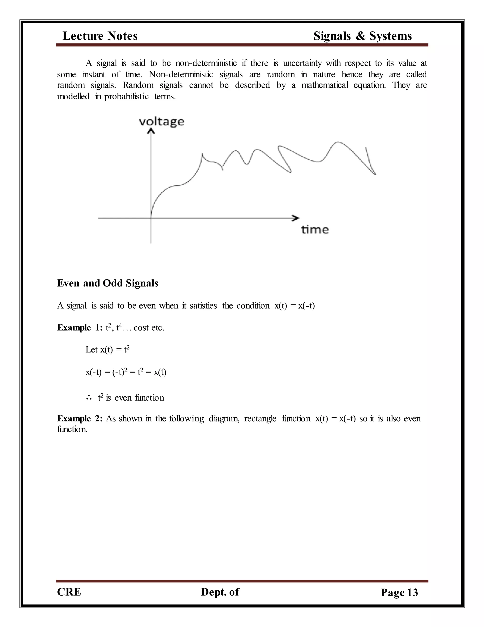 Signals & systems | DOCX