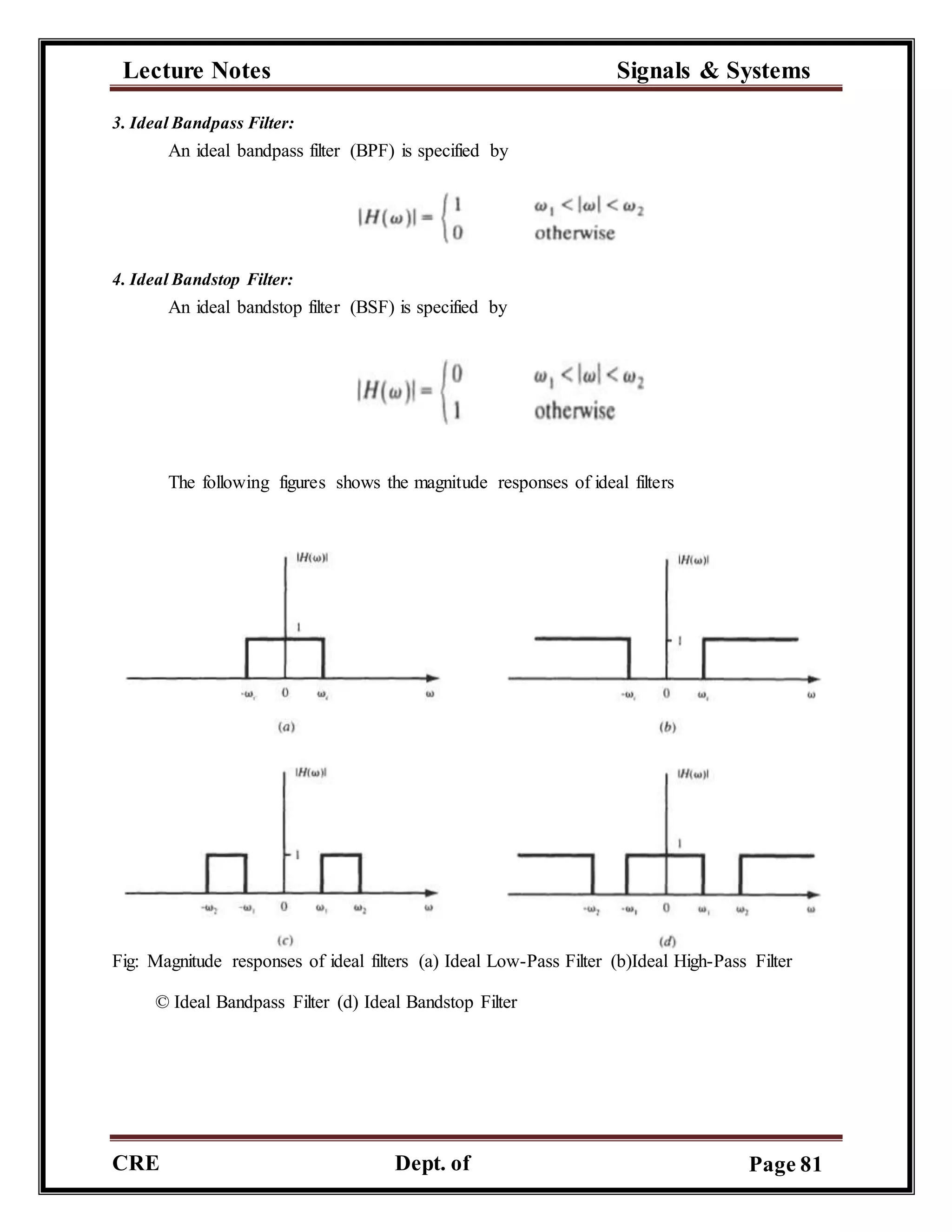 Signals & systems | DOCX