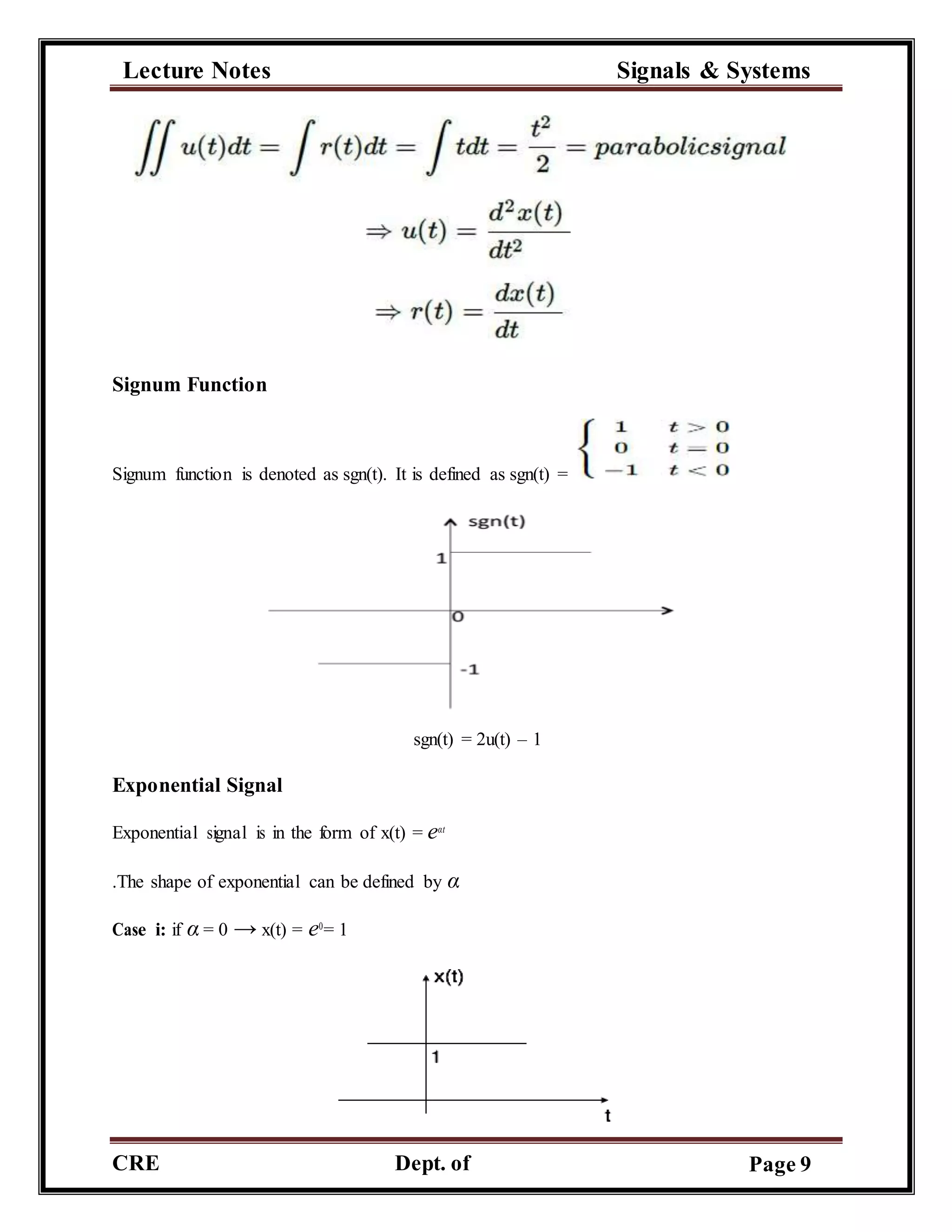 Signals & systems | DOCX