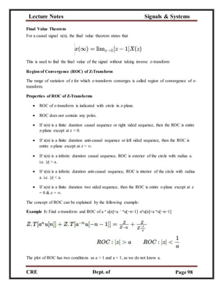 Signals & systems | DOCX