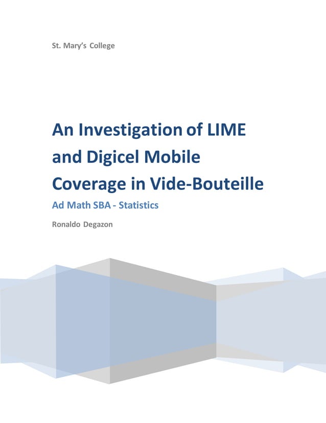 CSEC Additional Mathematics SBA | DOCX