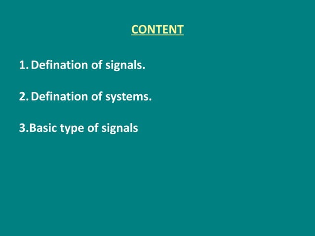 Signals and system unit 1 | PPTX