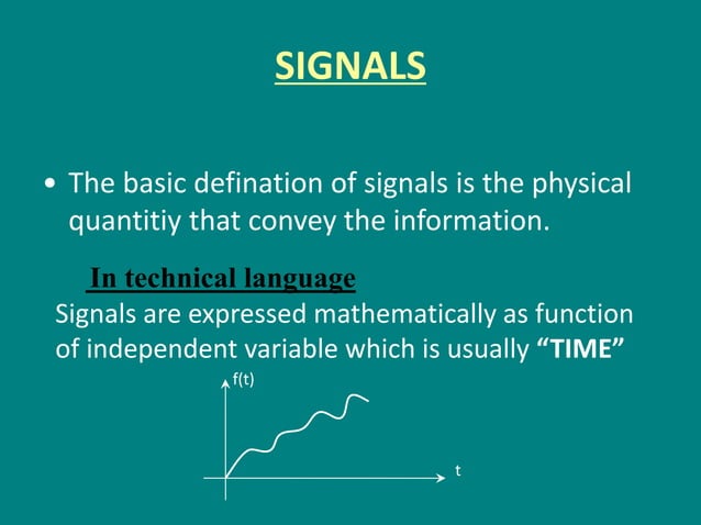 Signals and system unit 1 | PPTX