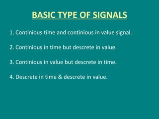 Signals and system unit 1 | PPTX