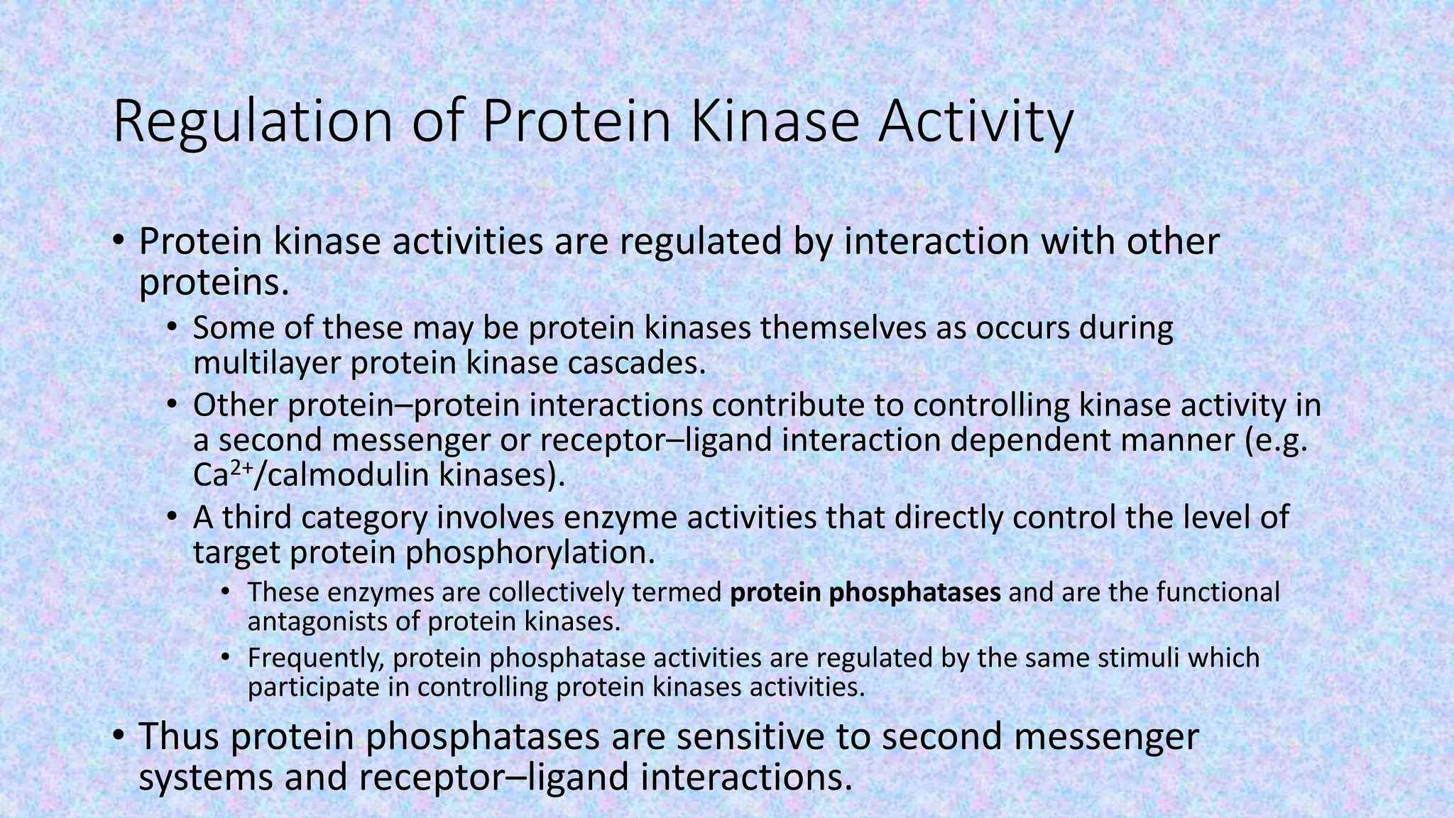 Signal transduction : Protein Kinase and Phosphatase | PPTX