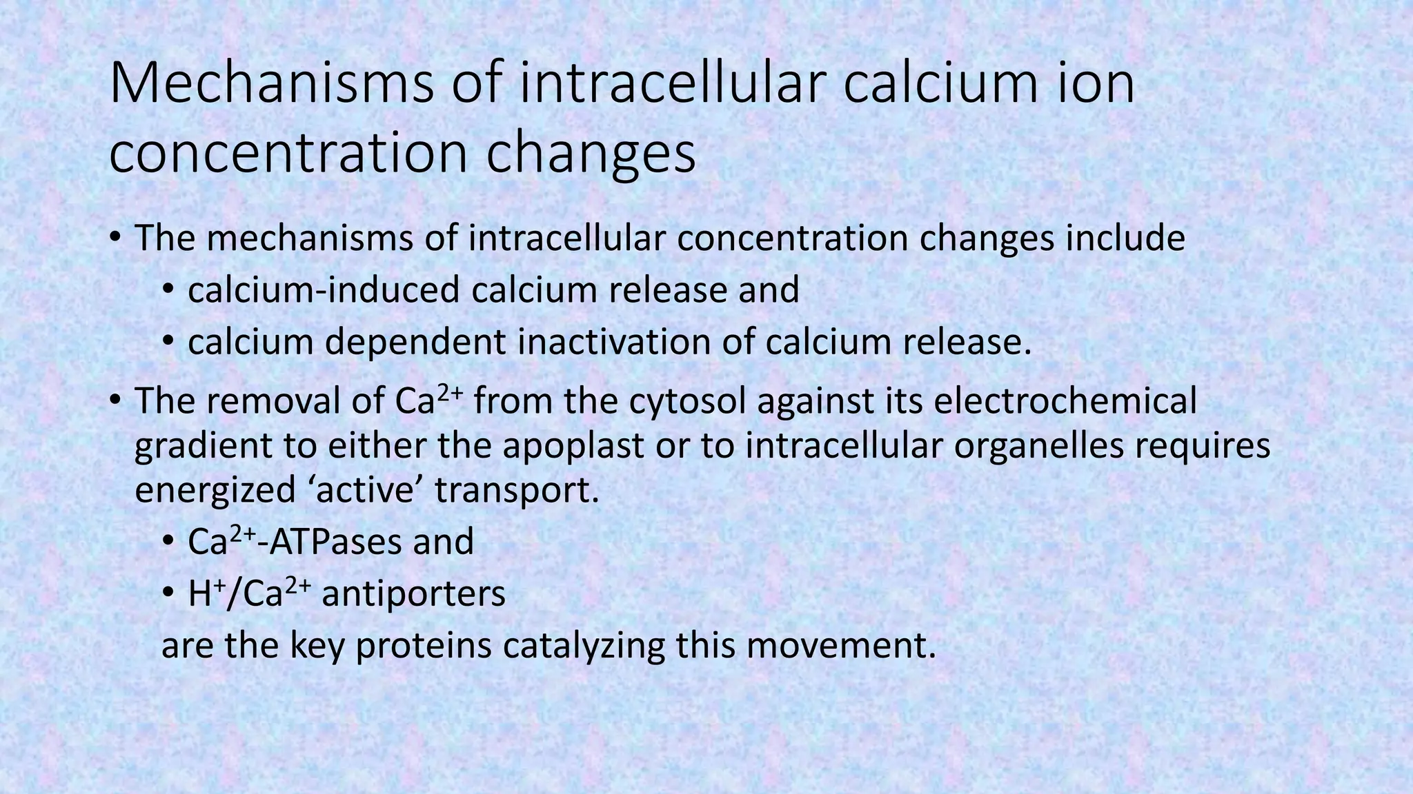 Second messengers in Signal transduction (Calcium ions) | PDF