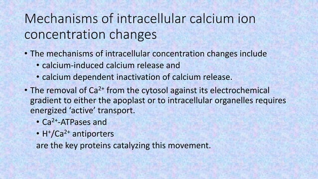 Second messengers in Signal transduction (Calcium ions) | PDF ...