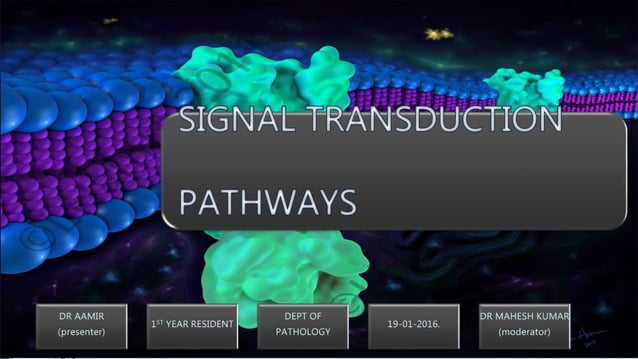 Signal transduction pathways | PPTX