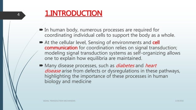 Signal transduction pathways | PPTX