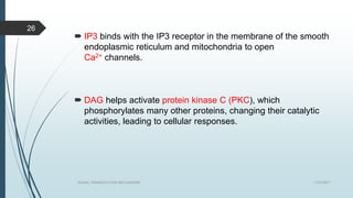 Signal transduction mechanism | PPTX