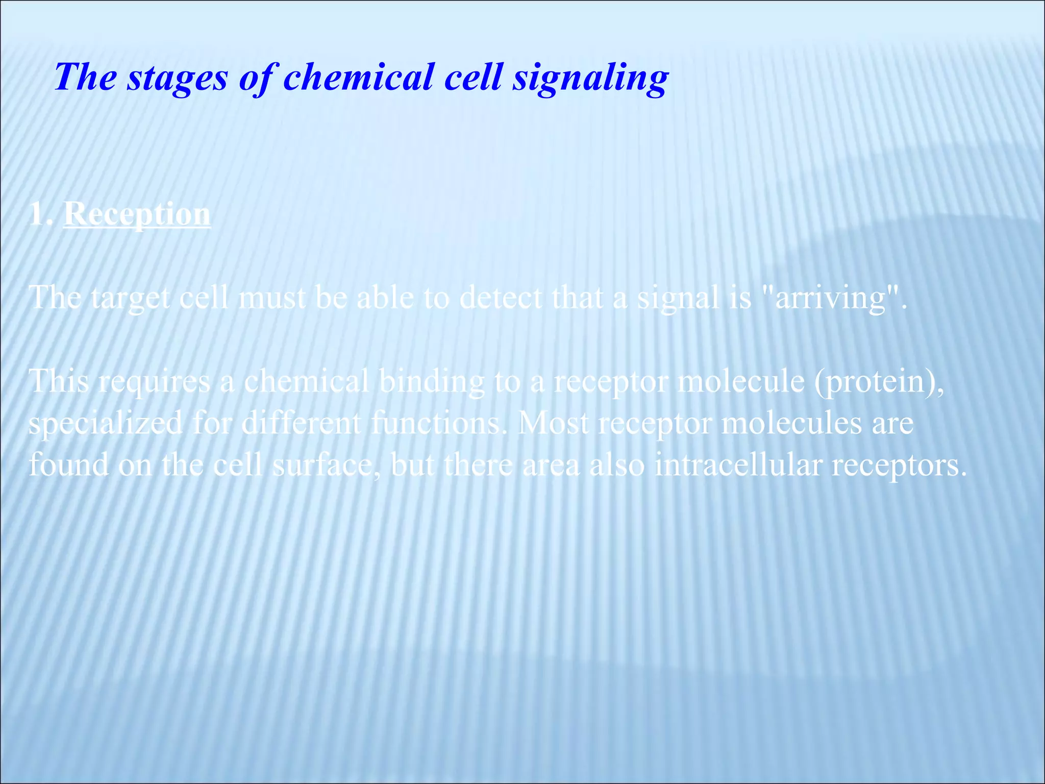 Signal transduction presentation | PPT