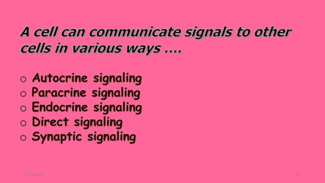 Signal transduction and translocation | PPT