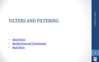 Signal transmission and filtering section 3.2 | PDF