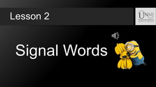 Signal words | PPTX