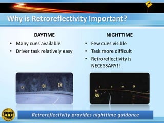 Sign and Pavement Marking Retroreflectivity for the Future | PPTX