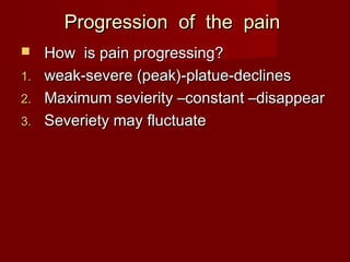 Sign and symptom in general surgery history taking | PPT