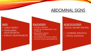 Sign and symptoms of pregnancy | PPTX