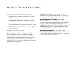 The Signature Advisory Account Process | PDF
