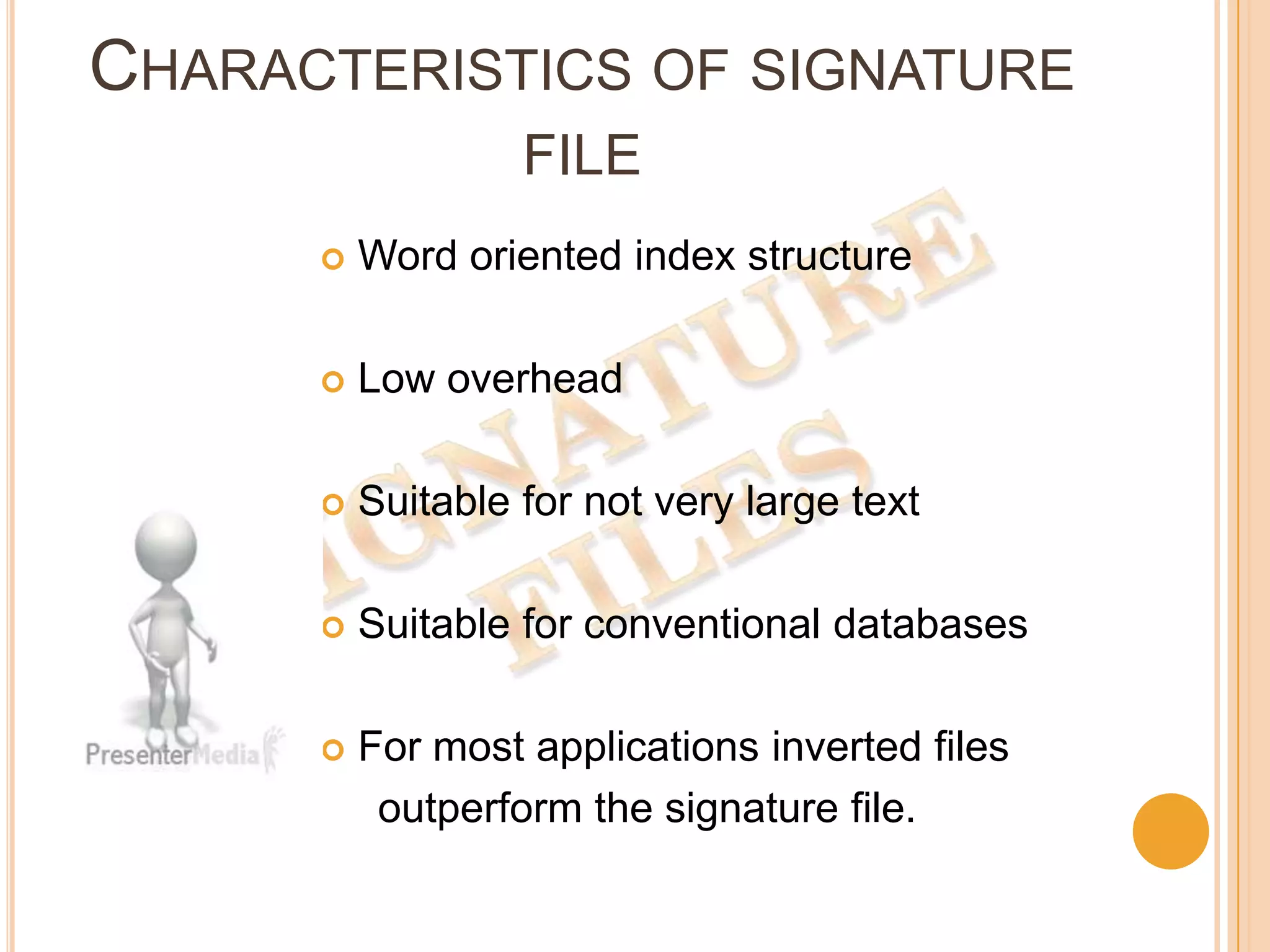 Signature files | PPTX