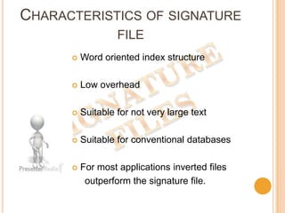 Signature files | PPTX
