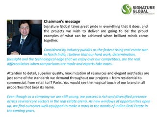 Signature Global corporate presentation | PPTX