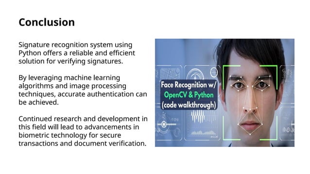 Signature Recognition System Using Python With Conclusion.pptx
