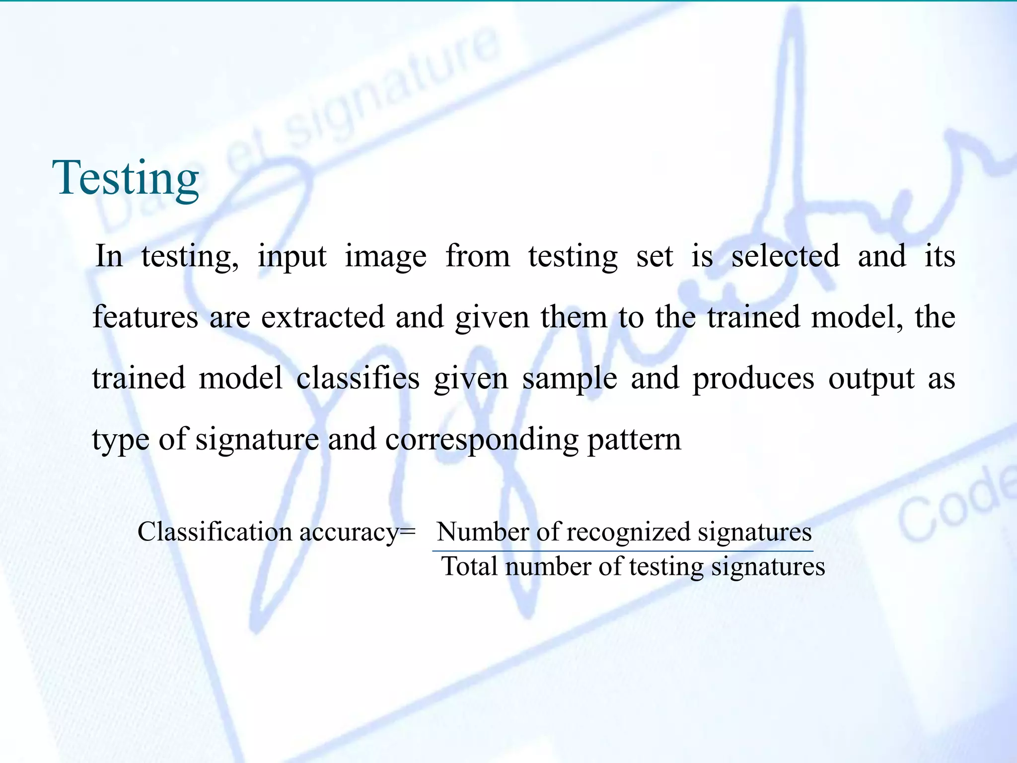 Biometric Signature Recognization | PPTX