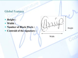 Biometric Signature Recognization | PPTX