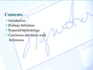 Signature Recognition Biometrics