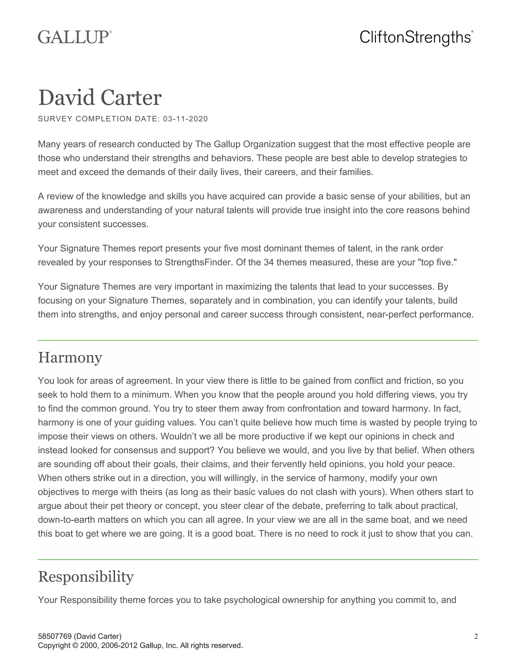 Signature theme report | PDF