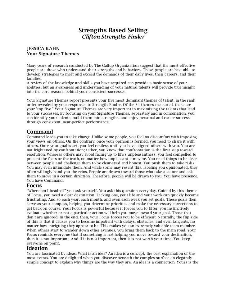 Signature Themes Report Jessica Kahn