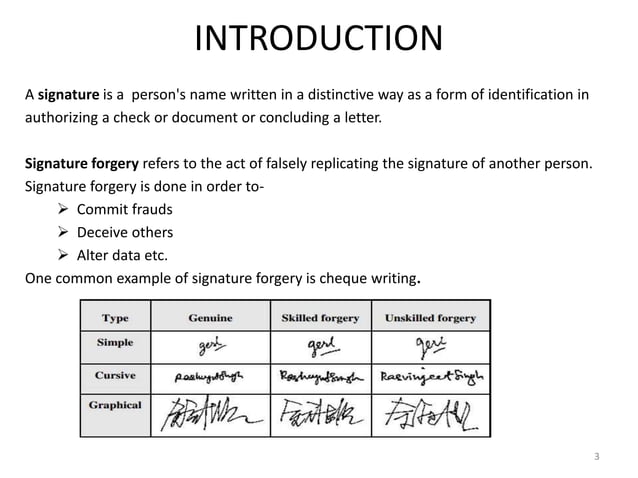 Signature verification Using SIFT Features | PPT