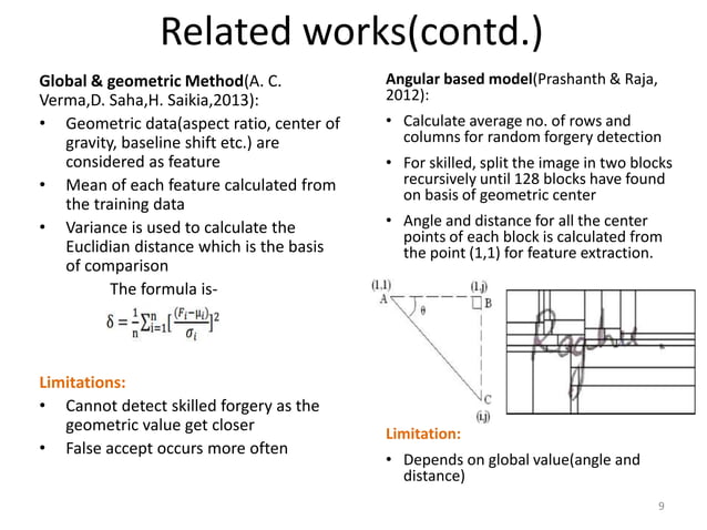 Signature verification Using SIFT Features | PPT